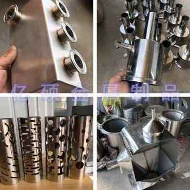 新品厂促爆折壳水箱盒子钣金激光切B割304喷弯焊接打孔 不锈钢板