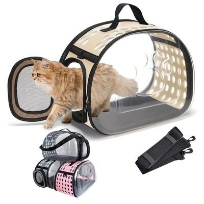 Transpareent Foldable Outdoor Pet Travel Carrier Bag for Dog