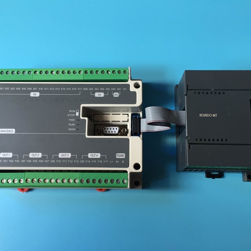 兼容Fx1N Fx2N Fx3U 48MT 24输入/24输出 4轴/6轴 步进电机控制
