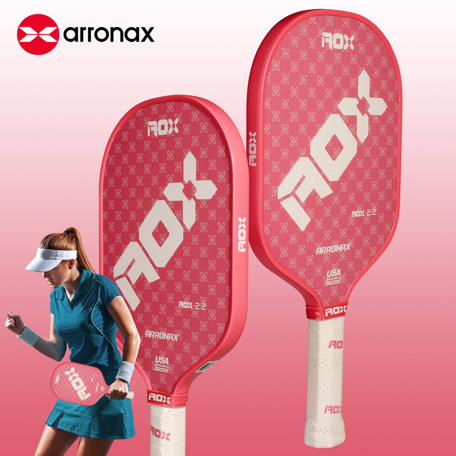阿伦纳斯pickleball 16mm专业匹克球球拍板初学入门拍耐打