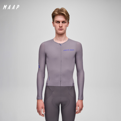 MAAP 男士 长袖骑行服上衣男弹力通勤训练山地公路车骑行外套上衣