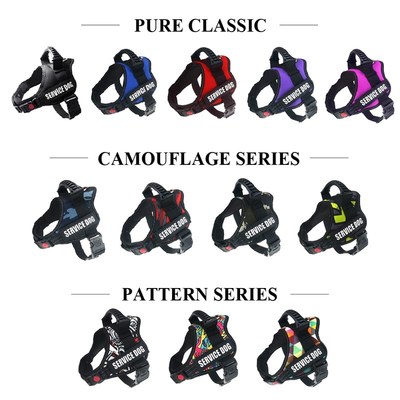 极速.Reflective Nylon Pet Dog Harness All WOeather Service D