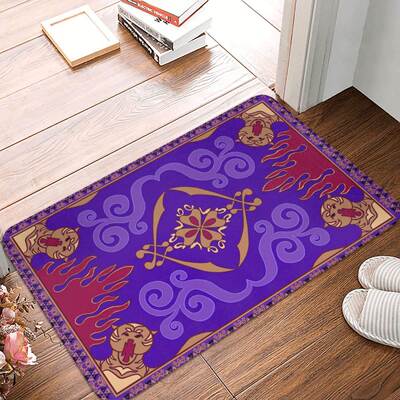 Vintage Floral Pattern Entrance Doormat Home Decor Carpets R
