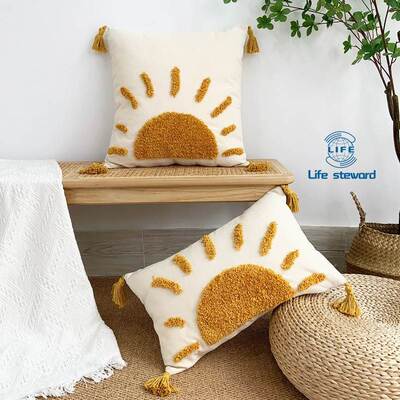 波西米亚北欧ins簇绒抱枕Bohemian tufted pillow sofa, cushion