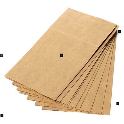100pcs/lot Brown Kraft Paper Bags Recyclable Gift Jewelry