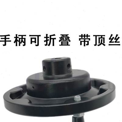 满幅数字手轮铝合金带表手轮可折叠手柄刻度手摇轮121618表盘
