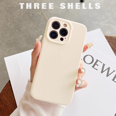 纯色液态硅胶手机壳适用于iPhone17软糯高级韩系ins苹果16Promax软15手机壳14Promax全包13防摔12男女通用11