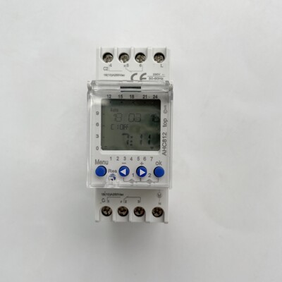 2 Channel Timer可编程时控开关AHC812可编程定时开关220V 16A
