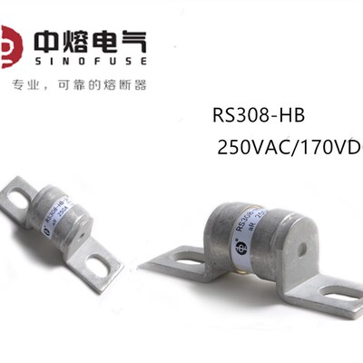 中熔电动汽车保险丝新能源RS308-HB2G16A50A63A80A100A750VDC熔芯
