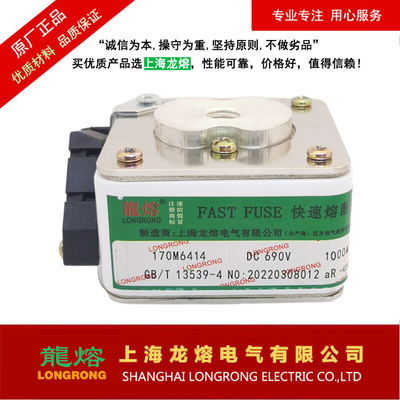 熔断器 170M3466 AC690V 250A，银片熔芯，上海龙熔电气