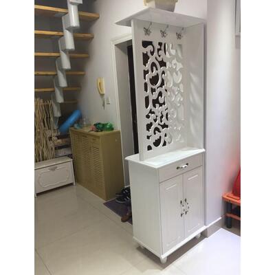 入口柜，客厅屏风隔断鞋柜，双面雕漆门厅大衣柜，装饰酒柜