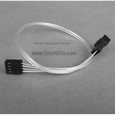 3Pin/4Pin电脑风扇延长线 主板4针PWM温控一分二扩展线 镀银铜线