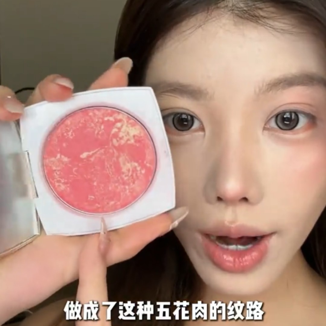 法囸大牌正品腮红胭脂女五花肉纹路自然显色持久定妆彩妆学生适用