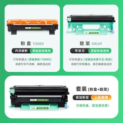 适用兄弟hl1110粉盒dcp1610w硒鼓hl1210w 1111 1112 dcp-1510墨盒