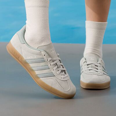 阿迪达斯/adidas originals 亚麻绿 防滑耐磨休闲低帮板鞋 IH9219