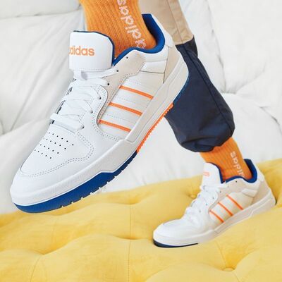 Adidas ENTRAP 时尚百搭 防滑耐磨 舒适透气 运动休闲板鞋 FW3465
