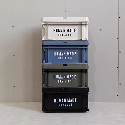 humanmade收纳箱工业风桌面收纳盒可叠加户外露营杂物迷你收纳筐