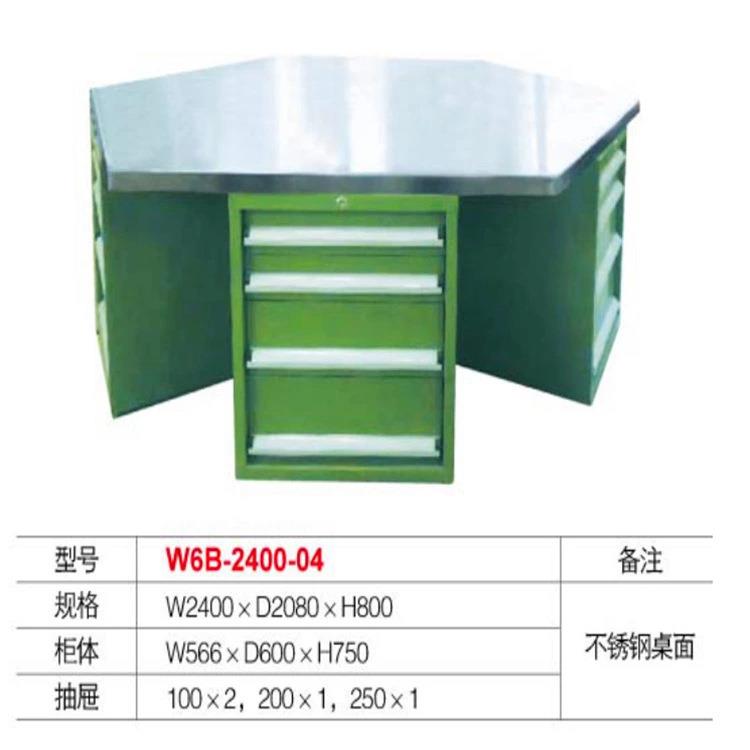 深圳六角工作台六工位钳工台多功能组合式榉木实训桌实验工作台