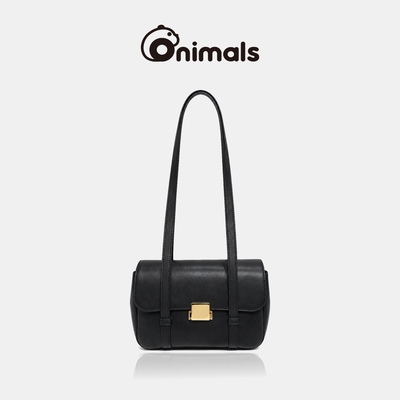 onimals简寻小方包2026新款女士单肩通勤托特包设计感手提腋下包