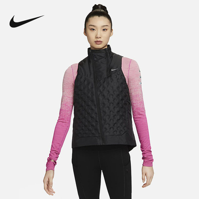 NIKE耐克羽绒马甲女子冬新款立领保暖轻薄跑步运动背心FB7607-
