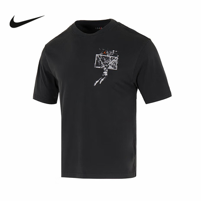 Jordan耐克男子夏季新款篮球训练印花透气短袖运动T恤IB3298-045