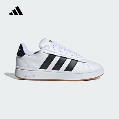 adidas阿迪达斯GRAND COURT网球板鞋2025秋男女休闲小白鞋 JQ2996