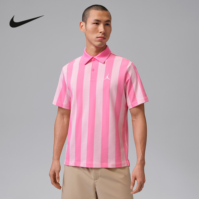 耐克夏季短袖Dri-FIT男子速干条纹高尔夫翻领T恤POLO衫IF2931-649