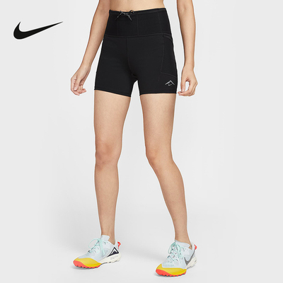NIKE耐克夏新款Dri-FIT女子高腰速干紧身越野跑步短裤HV2353-010