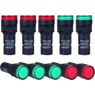 DMWD 10Pcs 20mA Energy Saving LED Indicator Light 12V /24V