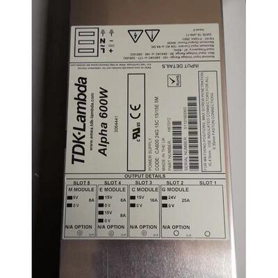 议价TDK-Lambda Alpha 600W 电源H67122 CA600 3.3R_MF,5A,12/12E