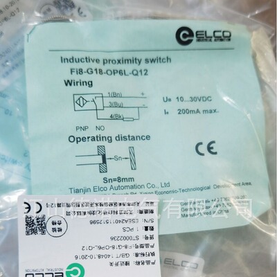 全新销售宜科接近开关Fi4-M12-OD6L Fi4-M12-CD6L质保一年