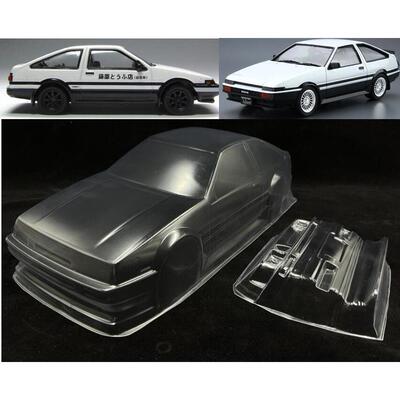 1/10平跑车壳MiniM车壳ToyotaAE86透明PC车壳225mmTamiyaM225