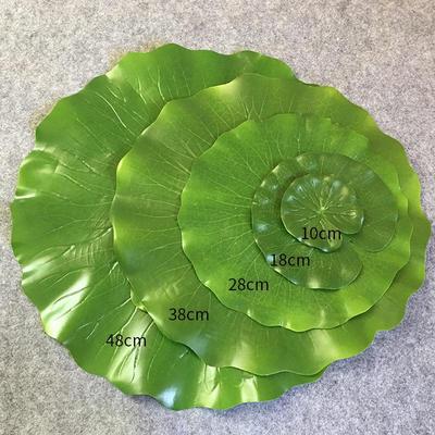 仿真假荷叶餐饮菜品刺身冷菜垫纸摆盘装饰花草点缀水果店绿叶莲叶