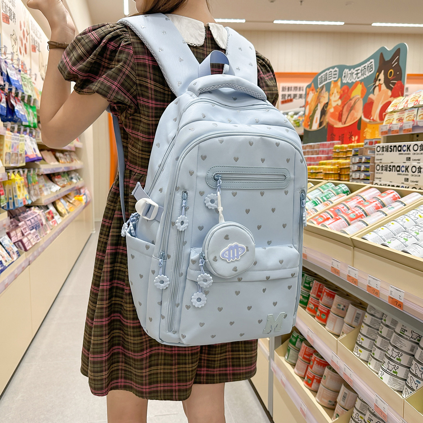 书包女生小学生初中生女高中生2026新款ins小众书包高颜值双肩包