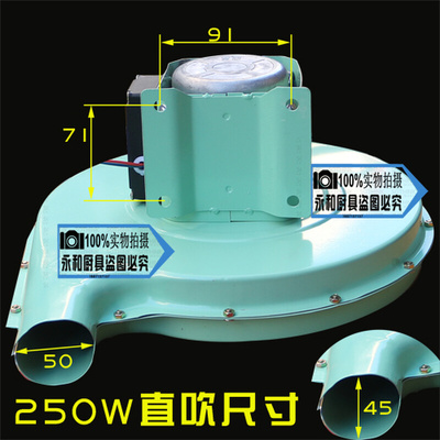 。富丽菊花风机猛火灶炉灶鼓风机FL-250W小炒炉灶散热风扇电机马