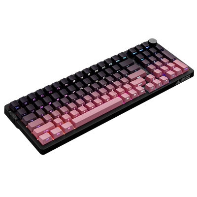 黑爵AK992黑莓侧刻无线机械键盘