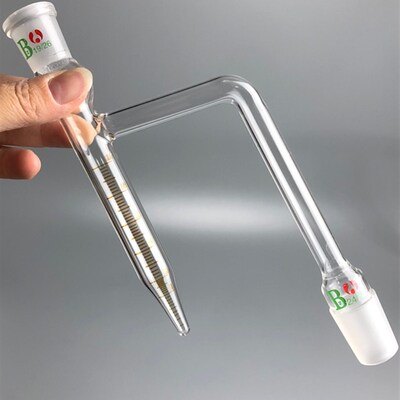 水分测定管10ml尖底部位精度0.1ml上面分度0.2标准磨口2419口24塞