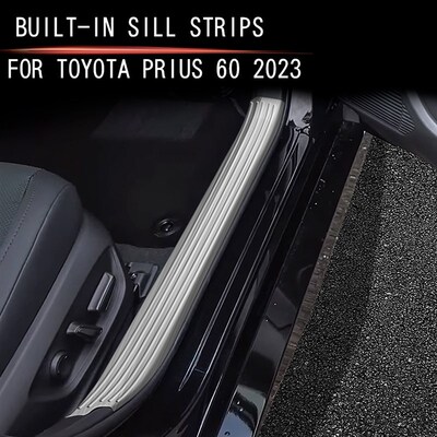 适用于23款丰田PRIUS普w锐斯60系内置门槛条改装迎宾踏板装饰亮条