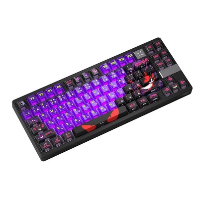 Gengar双片式主题半透明键盘盖Pbt原版x双雕刻键盘盖61/87/98/108