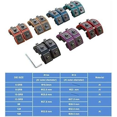 Manual Hydraulic A//C Hose Crimper AutomotiveQ A//C Hose Cri