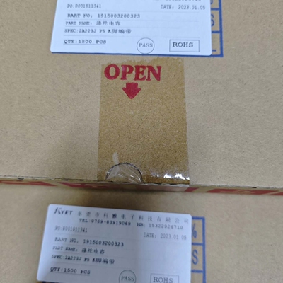 议价涤纶电容，100v223J，0.022uf，脚距5㎜，（共1
