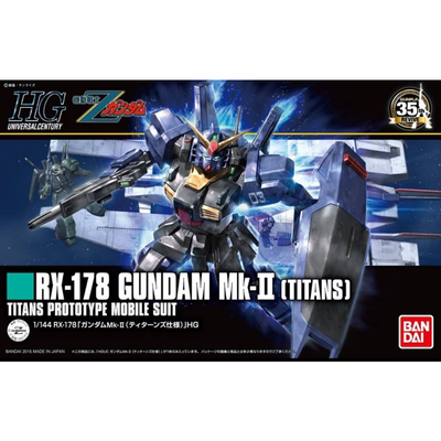 万代 HGUC HG 1/144 高达MK2 提坦斯 新生版 黑兔 拼装 模型
