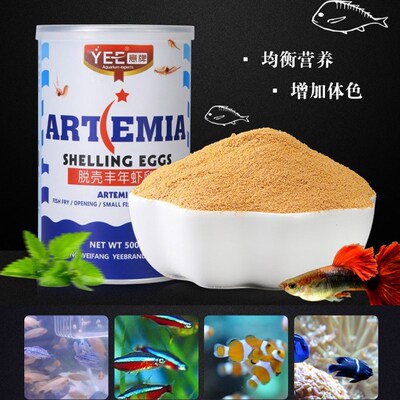 Brine cShrimp egg artemia shelling egg baby fish food feed a