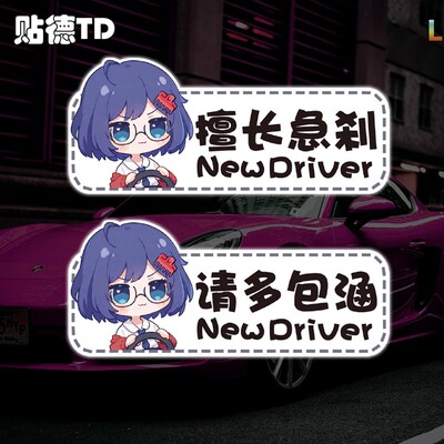 米塔MiSide游戏新手驾驶反光车贴