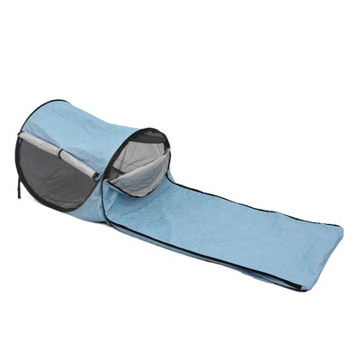 冬季保暖睡袋单人防蚊防虫三面可透气不闷L热便携免安装空间大野