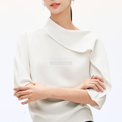 商场同款夏新款桑蚕丝套头小衫女
