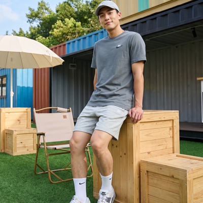 滔搏NIKE耐克男子AS M NSW CLUB TEE运动休闲短袖T恤AR4999-086