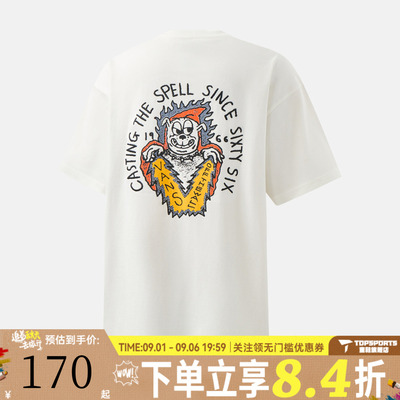 滔搏VANS范斯男子WITCH BEAR SS TEE运动休闲短袖T恤VN000TKAFS8