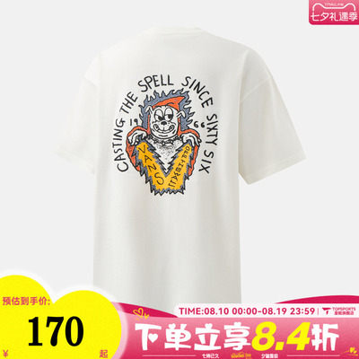 滔搏VANS范斯男子WITCH BEAR SS TEE运动休闲短袖T恤VN000TKAFS8