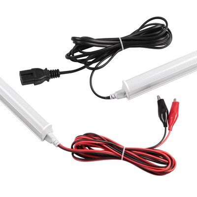 新夜市摆摊12vled灯管三轮车电瓶24伏卤肉熟食暖黄光Y专用照明长